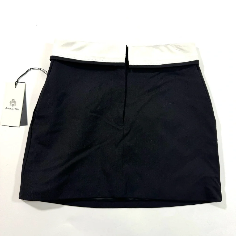 Babaton | Skirts | New Babaton Aritzia Bureau Mini Skirt Black Wool ...